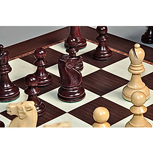 The House of Staunton The Reykjavik II Series Chess Set, Box & Board Combination - Purpleheart Gilded