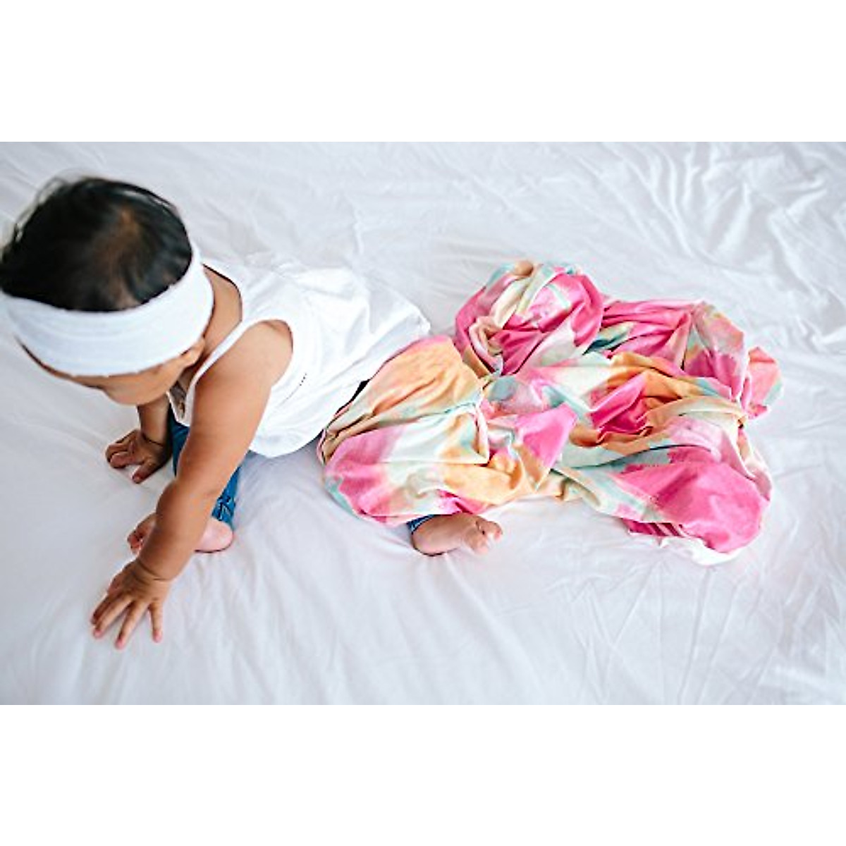 Copper Pearl Large Premium Knit Baby Swaddle Receiving Blanket Monet