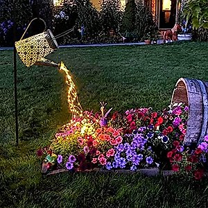 VOOKRY Solar Watering Can Lights, Large Hanging Solar Lantern Waterproof Outdoor Garden Decor for Yard Porch Landscape Patio Gardening Housewarming Gifts for Mom Women Grandma Birthday