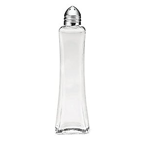 Tablecraft Metro 2-Oz Salt and Pepper Shaker with Chrome-Plated Lid, Pack of 24