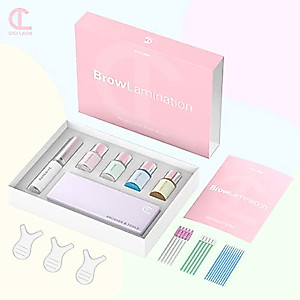 Brow Lamination Kit by CICI | Professional Instant DIY Eyebrow Lamination Lift Kit with Keratin Conditioning for Fuller, Thicker, Beautiful Brows | Easy to Use & Long Lasting Results