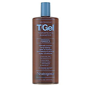 Neutrogena T/Gel Therapeutic Shampoo Original Formula, Anti-Dandruff Treatment for Long-Lasting Relief of Itching and Flaking Scalp as a Result of Psoriasis and Seborrheic Dermatitis, 16 Fl Oz