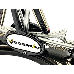 Warthog V-Sharp A4 Professional Knife Sharpener, Ideal for Cooks, Fishermen, Hunters, 325 Grit Diamond Rods with Adjustable Angles, Metal Frame Construction, Red