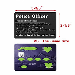 TGCNQ Police Officer Gifts - Police Officer Engraved Wallet Card - Gifts for Police Officers Men Women Police Academy Graduates