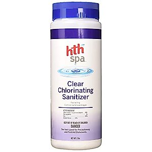 HTH Spa 86230 Clear Chlorinating Sanitizer Spa and Hot Tub Cleaner, 2 lbs