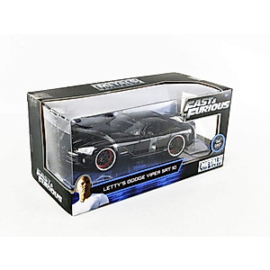 Fast & Furious 1:24 Letty's Dodge Viper SRT10 Die-Cast Car, Toys for Kids and Adults