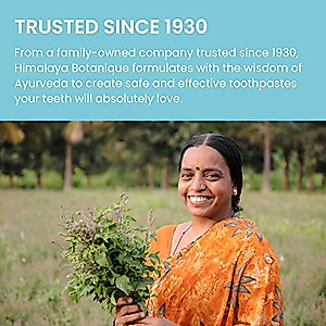 Himalaya Botanique Neem & Pomegranate Toothpaste, Original Formula for Brighter Teeth and Fresh Breath, Fluoride Free, 5.29 oz, 2 Pack