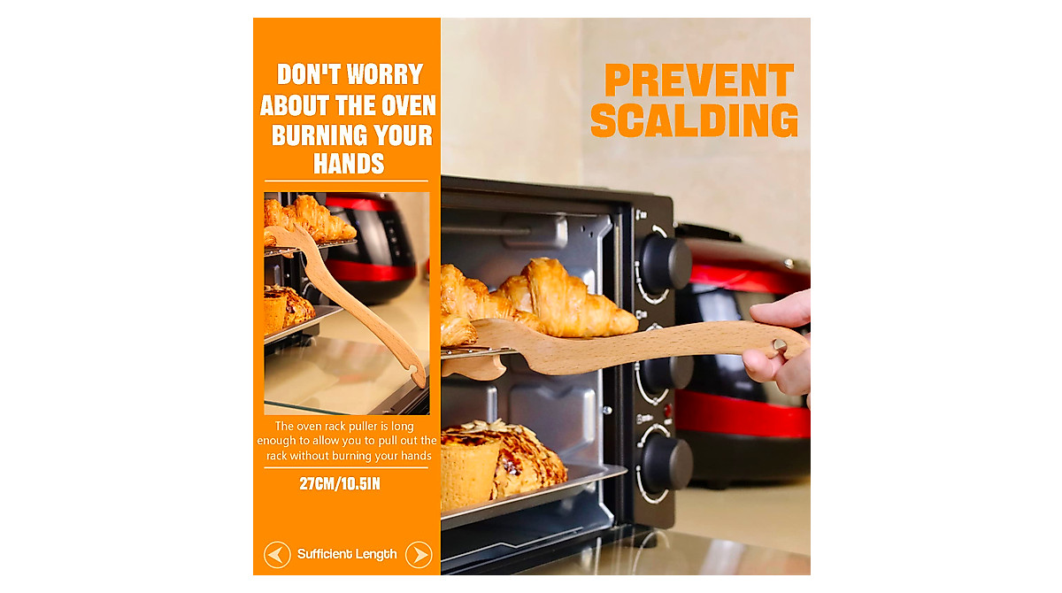Shinelingee Oven Rack Puller - Safe and Easy Handling Tool