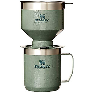 Stanley 10-09566-001 The Camp Pour Over Set, 12 ounces, Hammertone Green NA