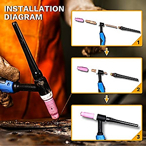 DEKOPRO TIG Welder 200A High Frequency 110/ 220V Dual Voltage Welder Machine, TIG/Stick/Arc 2 in 1 Welding Machine