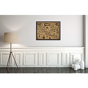 1600 Map | North America | Nova et RECE terraum et regnorum Californae, nouae Hispaiae | California | North America Map Reproduction