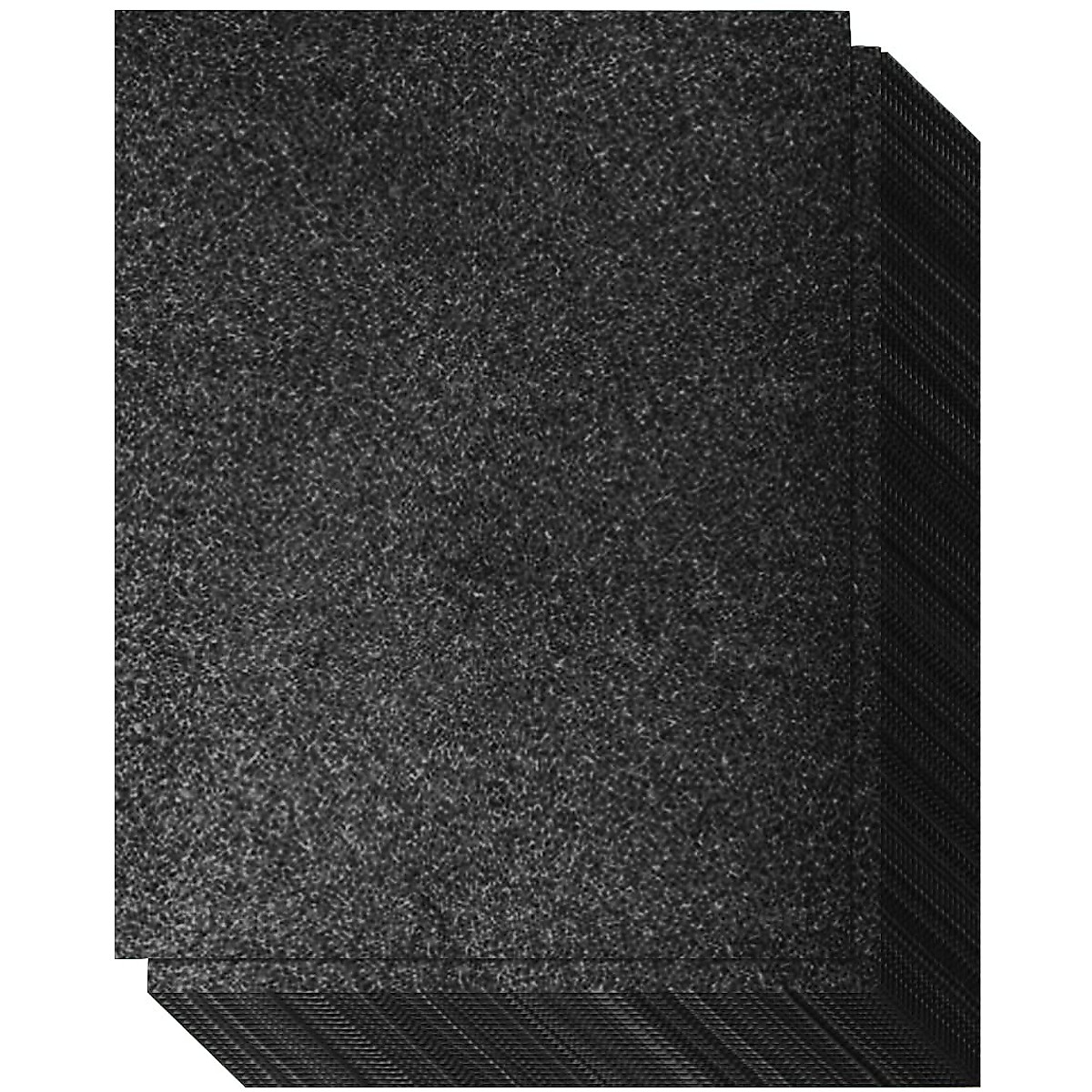 Black Glitter Cardstock - One-sided - Non-Adhesive - 20 Pack - 8.5 x 11 Inches - Premium Glittery Sheets for DIY Crafts, Art Projects, Party Decor, Gift Box Wrapping - Green Sparkling Paper | 250GSM