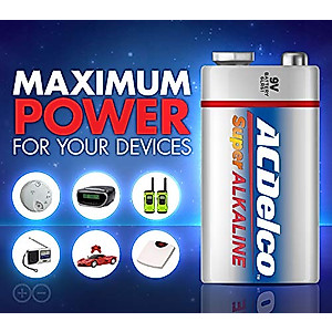 Powermax ACDelco 60-Count AAA Batteries + ACDelco 12-Count 9 Volt Batteries