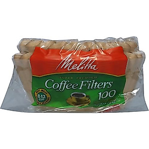 Melitta Basket Coffee Filters, Natural Brown, 100 Count