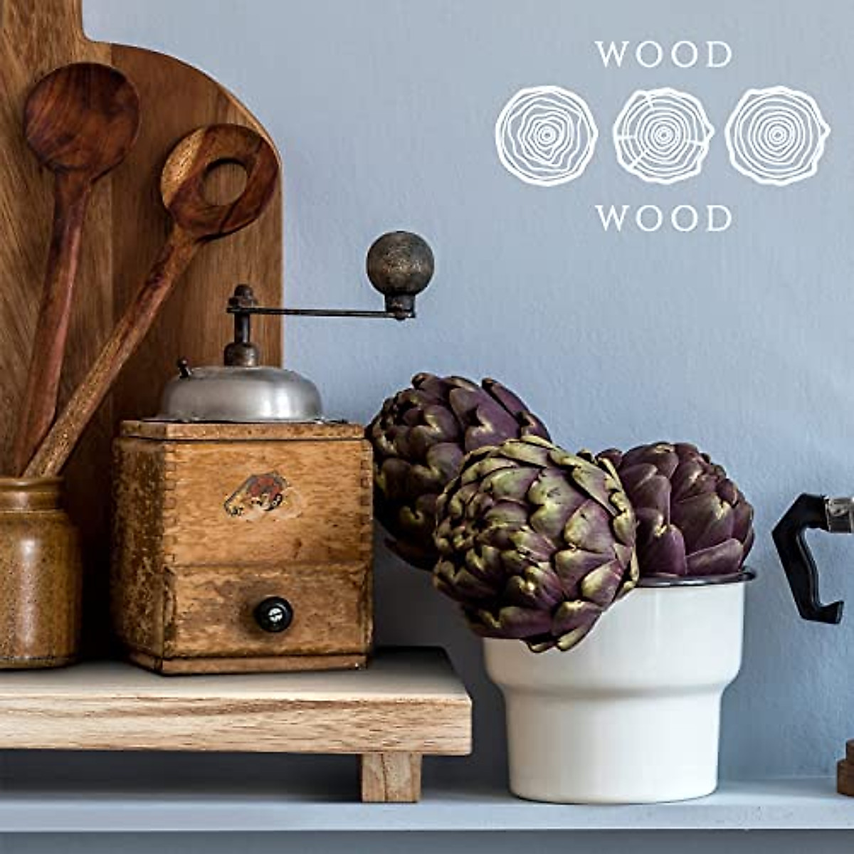 Wood Riser Tray Soap, Stand Soap Tray for Kitchen Sink, Wood Pedestal for Kitchen Counter Sink Stand Decorative Rustic Bathroom Dishes for Plant Bottles Candles Display (Natural, 9 x 6 Inch)