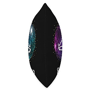 Elder Emo Goth Gothic Yoga Meditation Funny Purple Elder Emo Goth Skeleton Meditation Gothic Purple Blue Funny Throw Pillow, 18x18, Multicolor