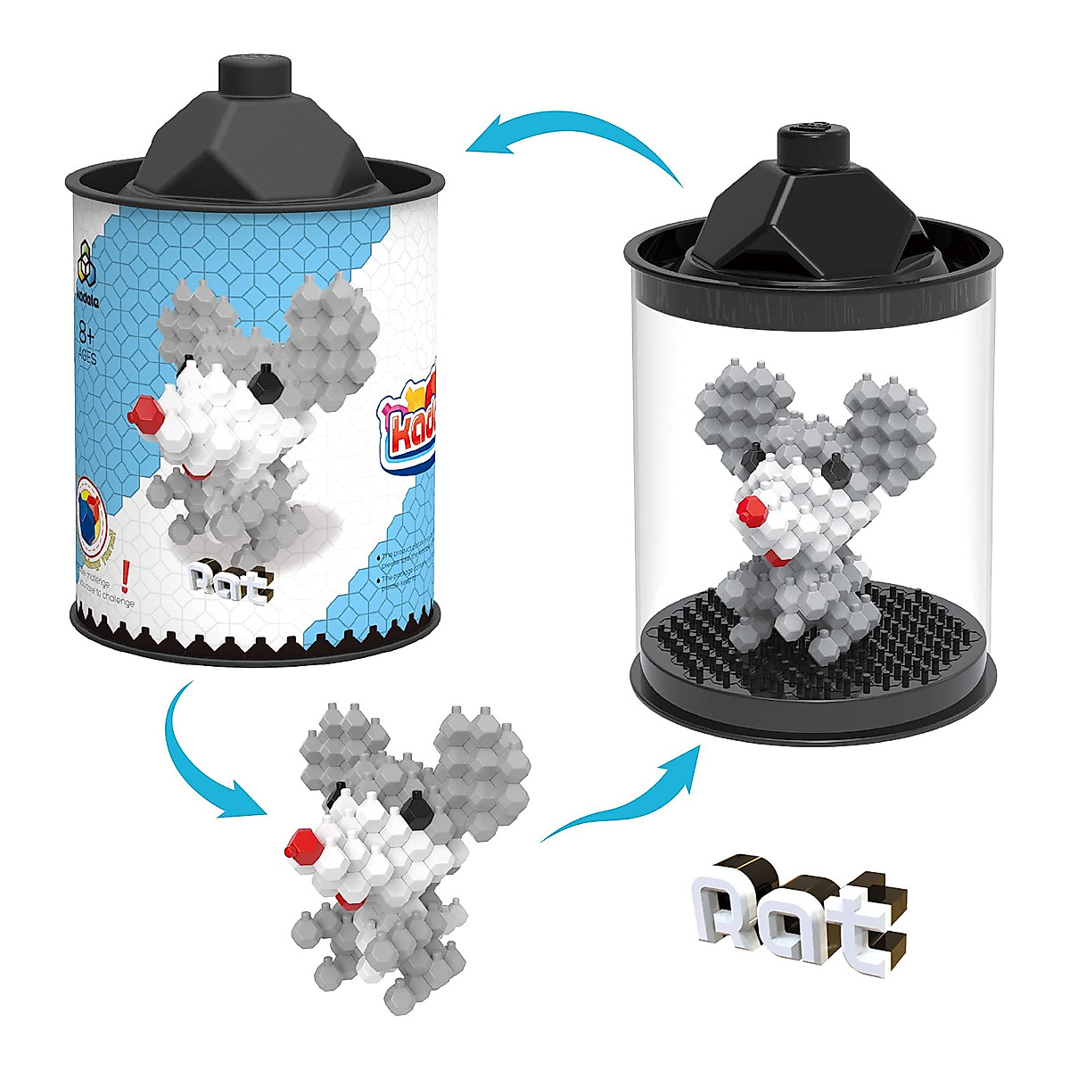 KADELE STEM Toys Educational Building Block Toys 087001 68 Piece ABS Material Building Toys Set