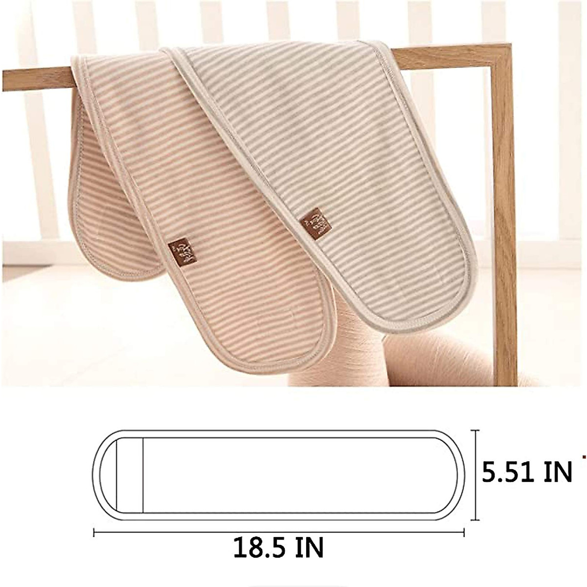 Skyflying 4PCS 100% Organic Cotton Baby Umbilical Cord Care Hernia belt breathable newborn Essential Everyday Protection (4)