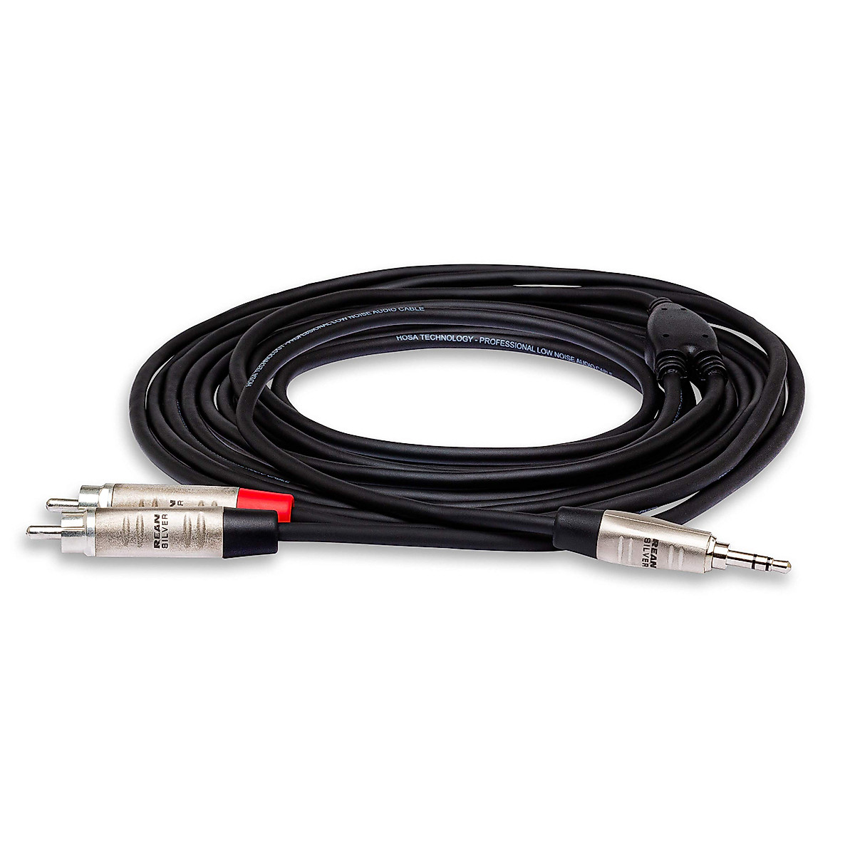 Hosa HMR-003Y 3.5 mm TRS to Dual RCA Pro Stereo Breakout Cable, 3 Feet