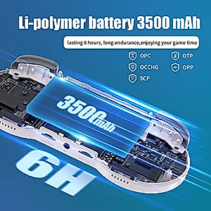 RG353PS Retro Handheld Game Console , Single Linux System RK3566 Chip 3.5 Inch IPS Screen 128G TF Card Preinstalled 4519 Games (Gray)