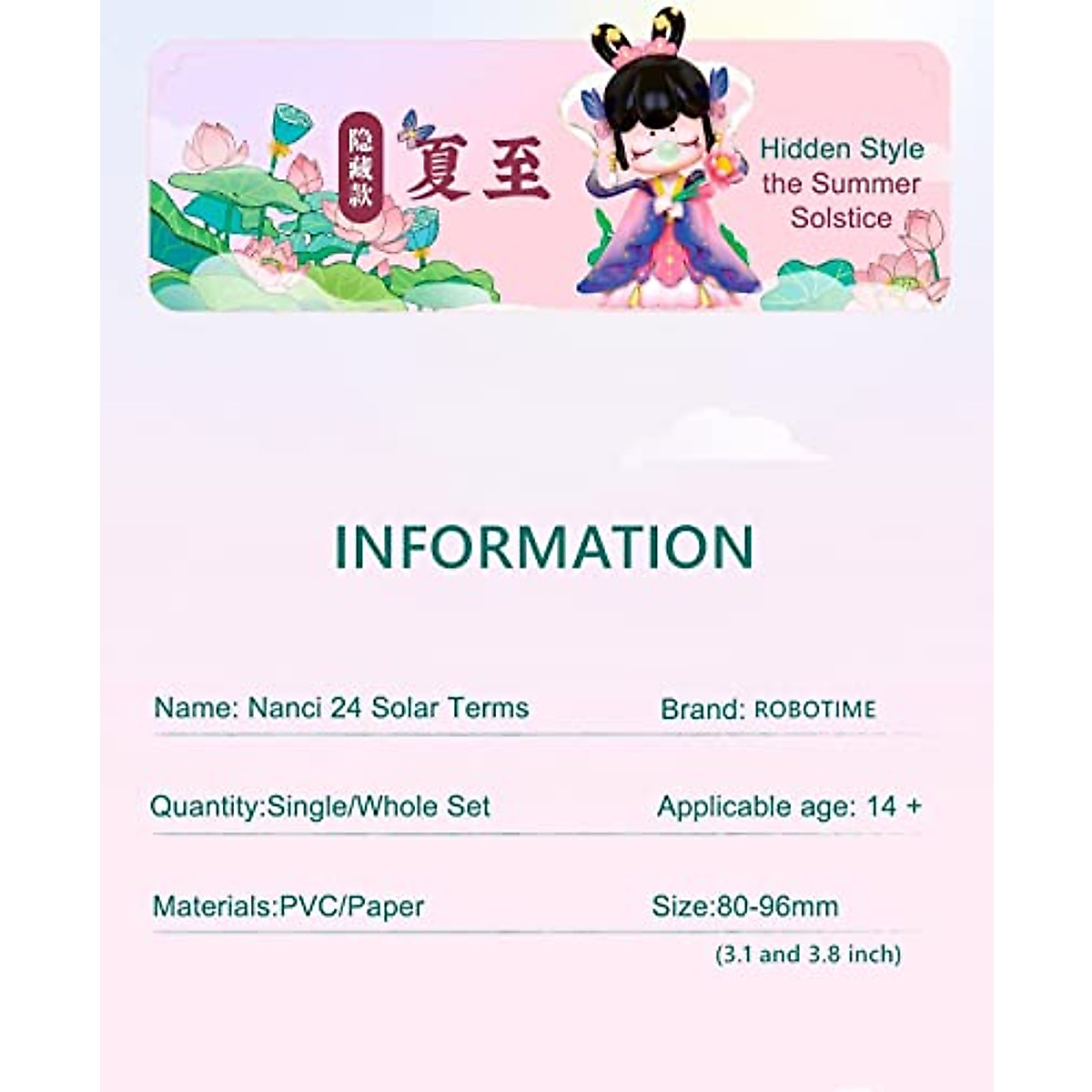 ROBOTIME Blind Box Set Surprise Action Figure Collectible Kawaii Figures Random Art Toys Hot Cute Nanci Figure Dolls Creative Gifts (Whole Set)