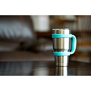 STRATA CUPS 30oz Tumbler Handle (Teal) Available For 30oz YETI Tumbler, OZARK TRAIL Tumbler, Rambler Tumbler - BPA FREE