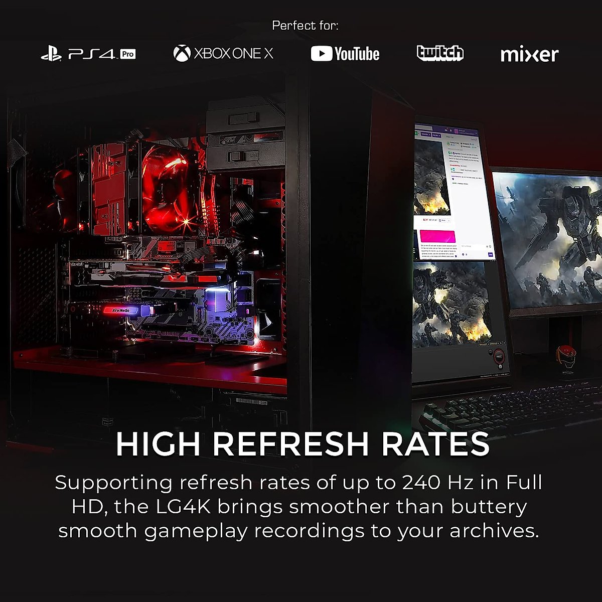AVerMedia GC573 Live Gamer 4K Internal Capture Card: 4K60 HDR10 Streaming and Recording with Ultra-Low Latency for PS5, Xbox Series X/S, OBS, Twitch, YouTube, Windows 11 - TAA/NDAA Compliant