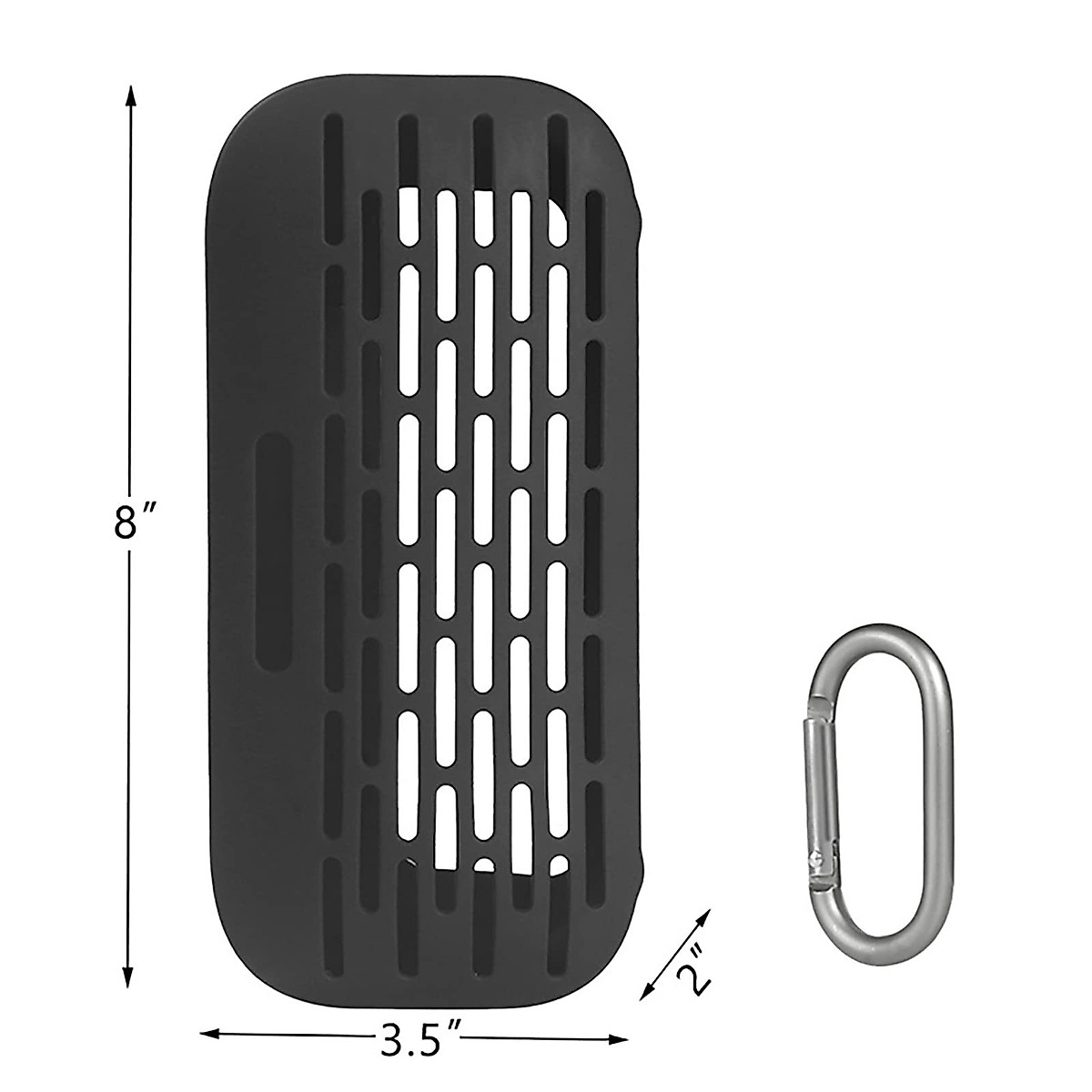 HUAYUWA Silicone Cover Sleeve (Black) Compatible for Bose SoundLink Flex Bluetooth Portable Speaker