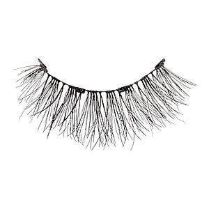 KISS Magnetic Lashes, Tempt, 1 Pair Synthetic False Eyelashes With 5 Double Strength Magnets, Wind Resistant, Dermatologist Tested Fake Lashes Last Up To 16 Hours, Reusable Up To 15 Times Black