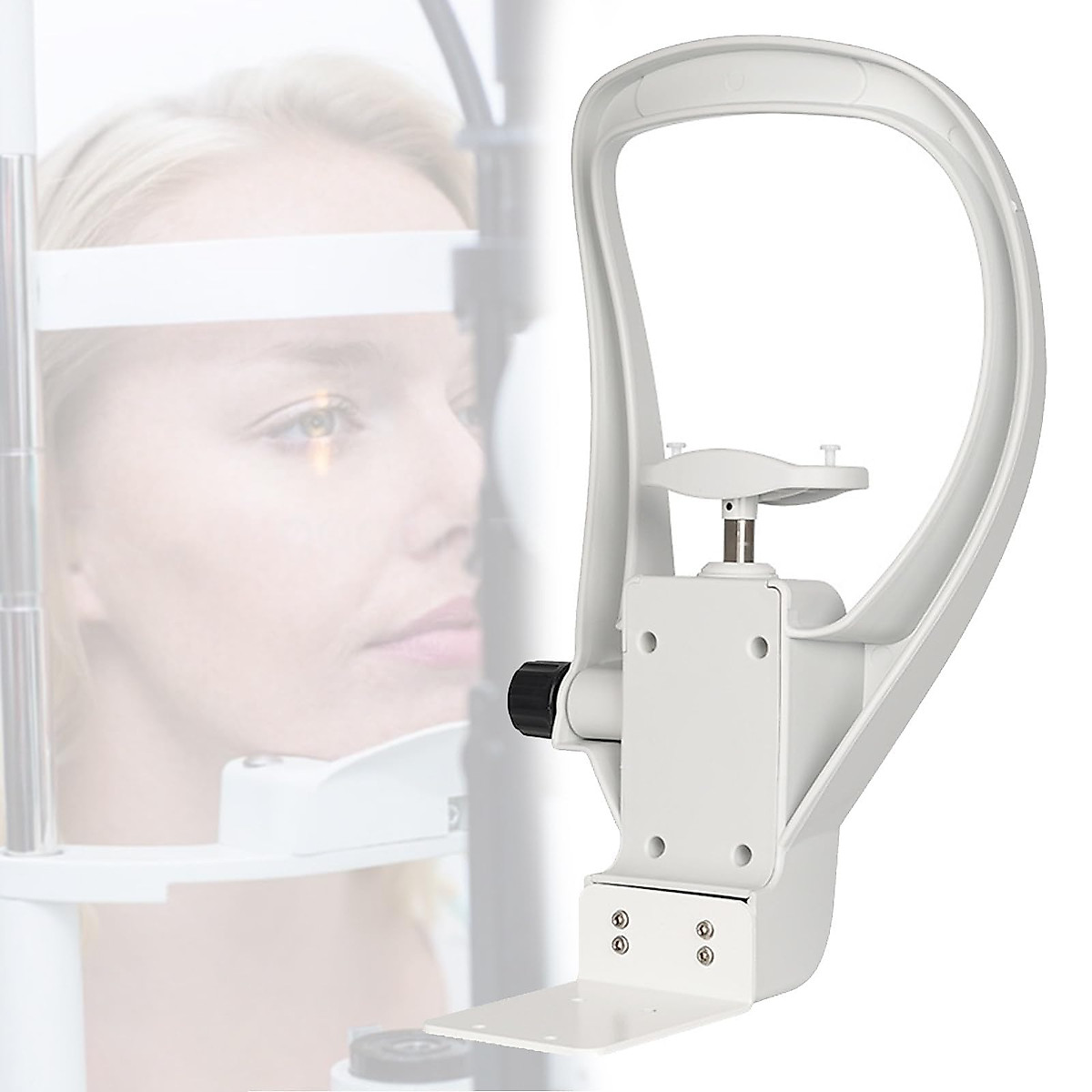 Optometry Lifting Chin Bracket Accessories For Optometry Equipment,with Height Adjustment Knob, Front Headrest Chin Ophthalmic Automatic Refractometer Support For Eyeglass Shops, Optometry Training Ce