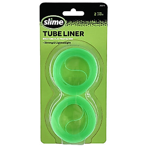Slime 20274 Bike Tube Flat Protectors and Liners, Lightweight, fits 12-26 x 1.5″-2.125″, Flat Proof for 2 Tires