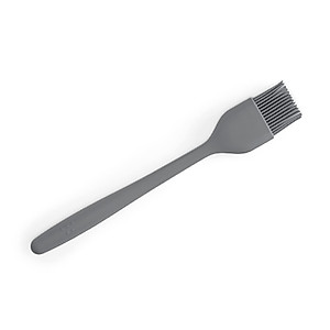 Metal Oxygen Silicone Kitchen Brush Basting - Silicone Cooking Brush - Butter, Sauce & Oil Brush for Cooking - Nylon, Silicone - 3.5 Ounces, Gray
