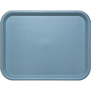 Carlisle FoodService Products CT101459 Café Standard Cafeteria / Fast Food Tray, 10" x 14", Slate Blue