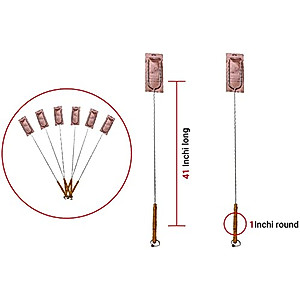 Campfire Forks 41 L Cast Iron Cooking Marshmallow Roasting Cookware for Families Scouts Hotdog Hot Dog Weenie (4 Pack)