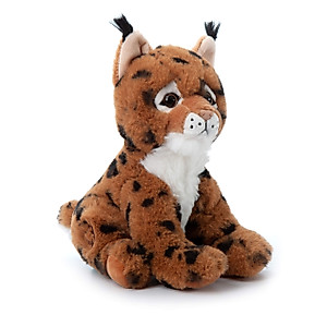 The Petting Zoo Bobcat Stuffed Animal, Gifts for Kids, Wild Onez Zoo Animals, Bobcat Plush Toy 9 inches