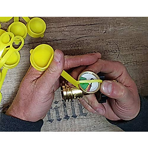 AuPro Propane QCC-1 Gas Fitting 17-5393 PU Cap and Strap