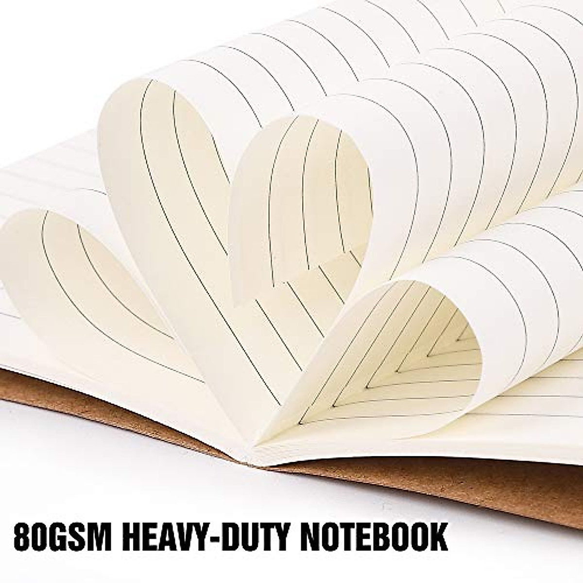 JPSOR 20 Pack Notebooks for Kids Bulk, Mini Journal, Small Kraft Notebooks, 3.5" x 5.5" Inspirational Notebook, Lined Notebook with 10 Different Happy Designs for Students Classroom School Supplies