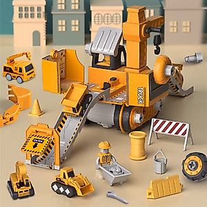 Construction Truck Toy Excavator Take Apart Tonka Building Toys for 3+ Year Old Boys