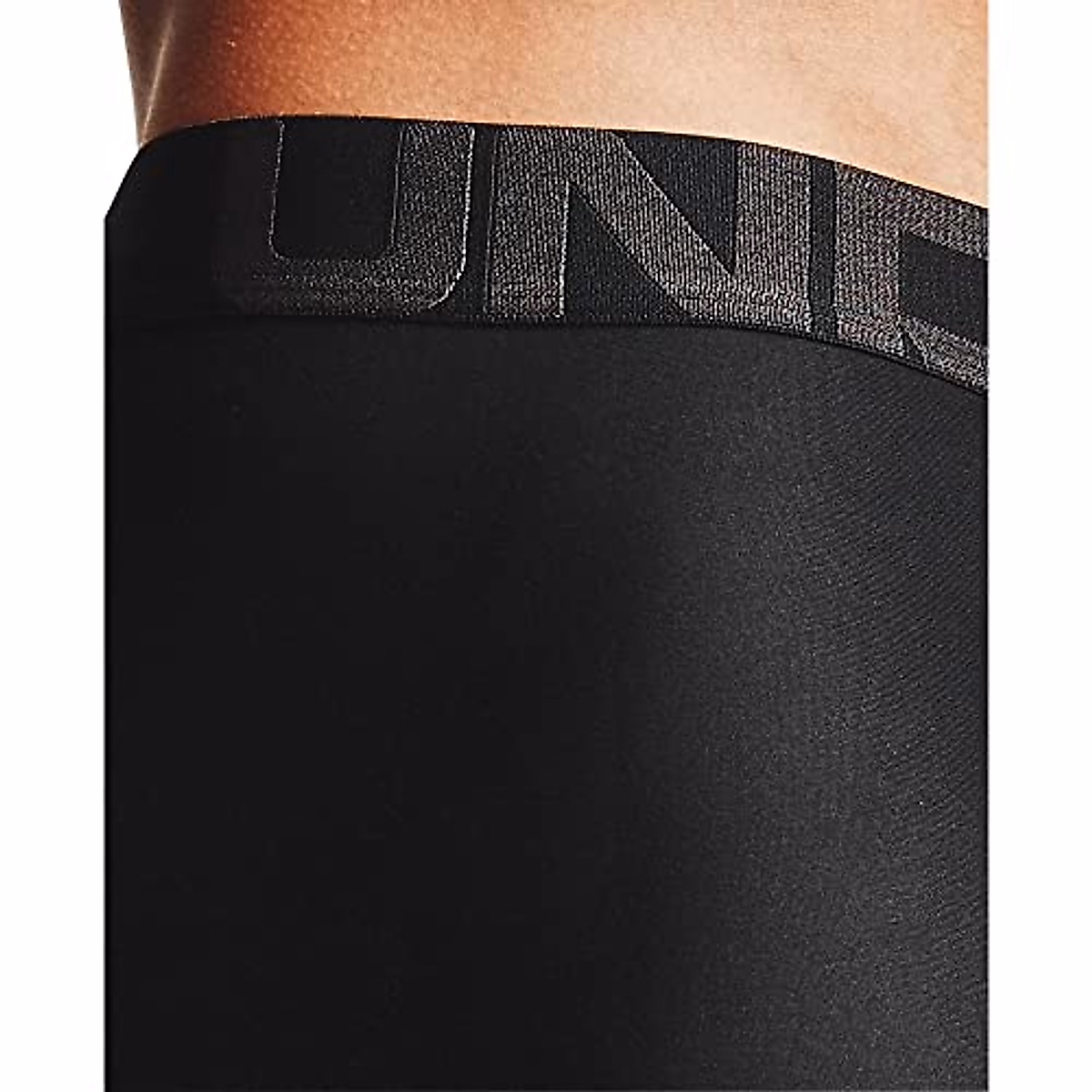 Under Armour mens Tech 6-inch Boxerjock 2-Pack , Black (001)/Black , Medium
