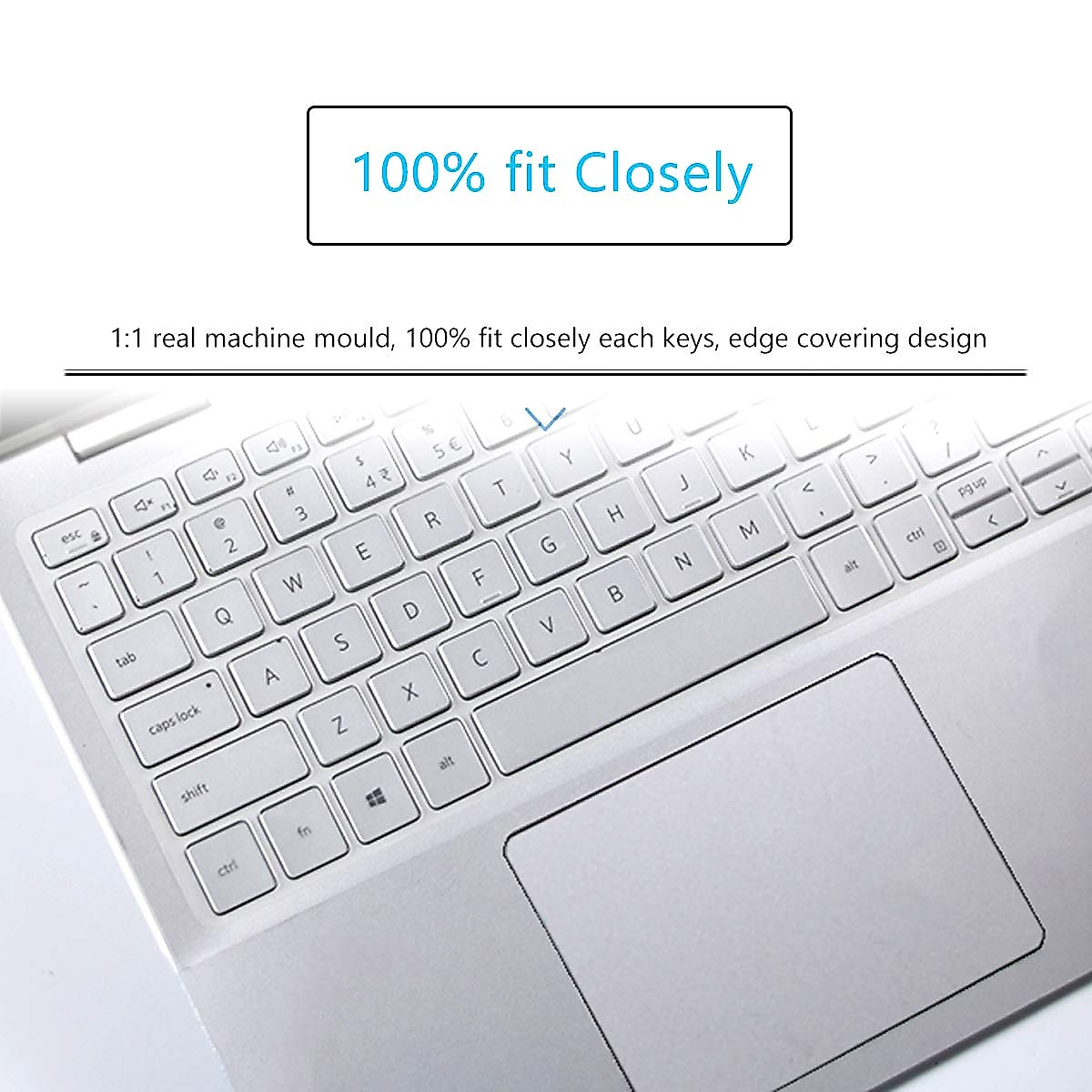 Keyboard Cover for Dell Gaming G15 5510 5515 5520 5521 5525 5530 5535, Inspiron 15 17 7706 7790 7791 7500 7501 7506 7590 7591 3501 3505 3502 5501 5502 5505 5508 5509 5584 5593 5593 5598, Vostro 15