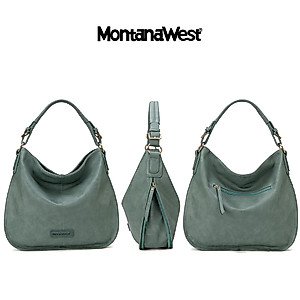 Purses and Handbags for Women Hobo Purses Adjustable Crossbody Shoulder Bags Tote handbag MWW16-1022GN