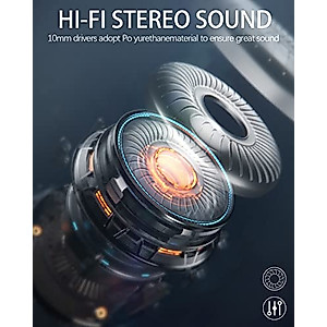 Wireless Earbuds Bluetooth 5.3 Sport True Wireless Earbuds with Microphone, Over-Ear Stereo Bass Ear Buds with Earhooks,Ear Phone Wireless Earbuds,LED Battery Display for Sports/Workout/Gym Black