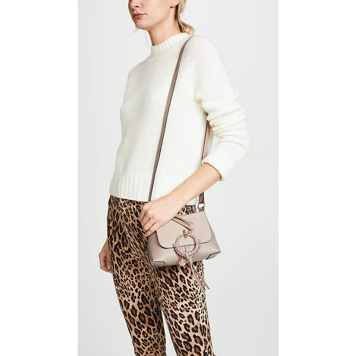 See by Chloe Women's Joan Mini Hobo, Motty Grey, One Size