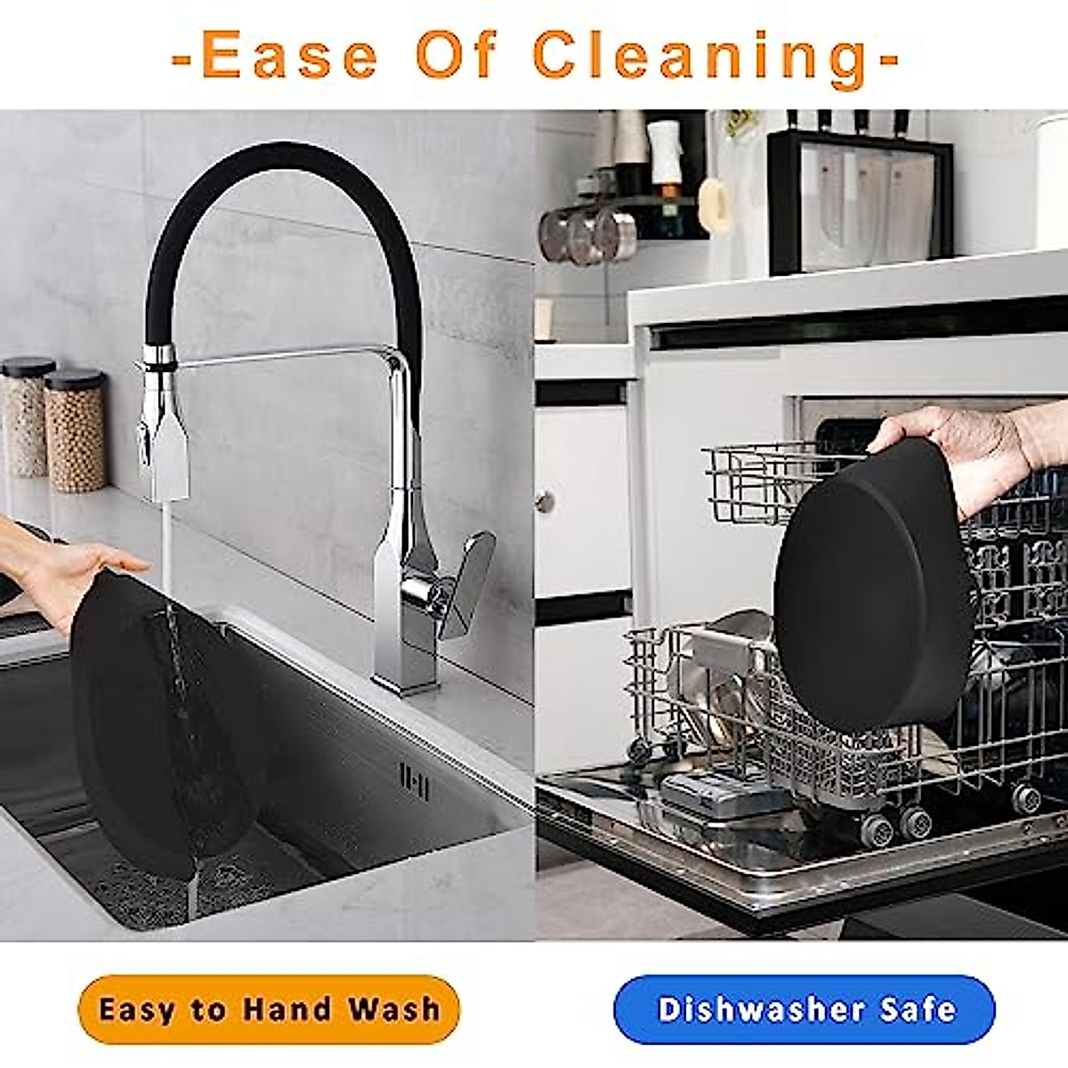 LAECHATAR Silicone Crockpot Liner Reusable Fit 7-8 Quart Oval Crock Pots/Slow Cookers- Prolong The Life of Your Slow Cooker (Grey/1pc)