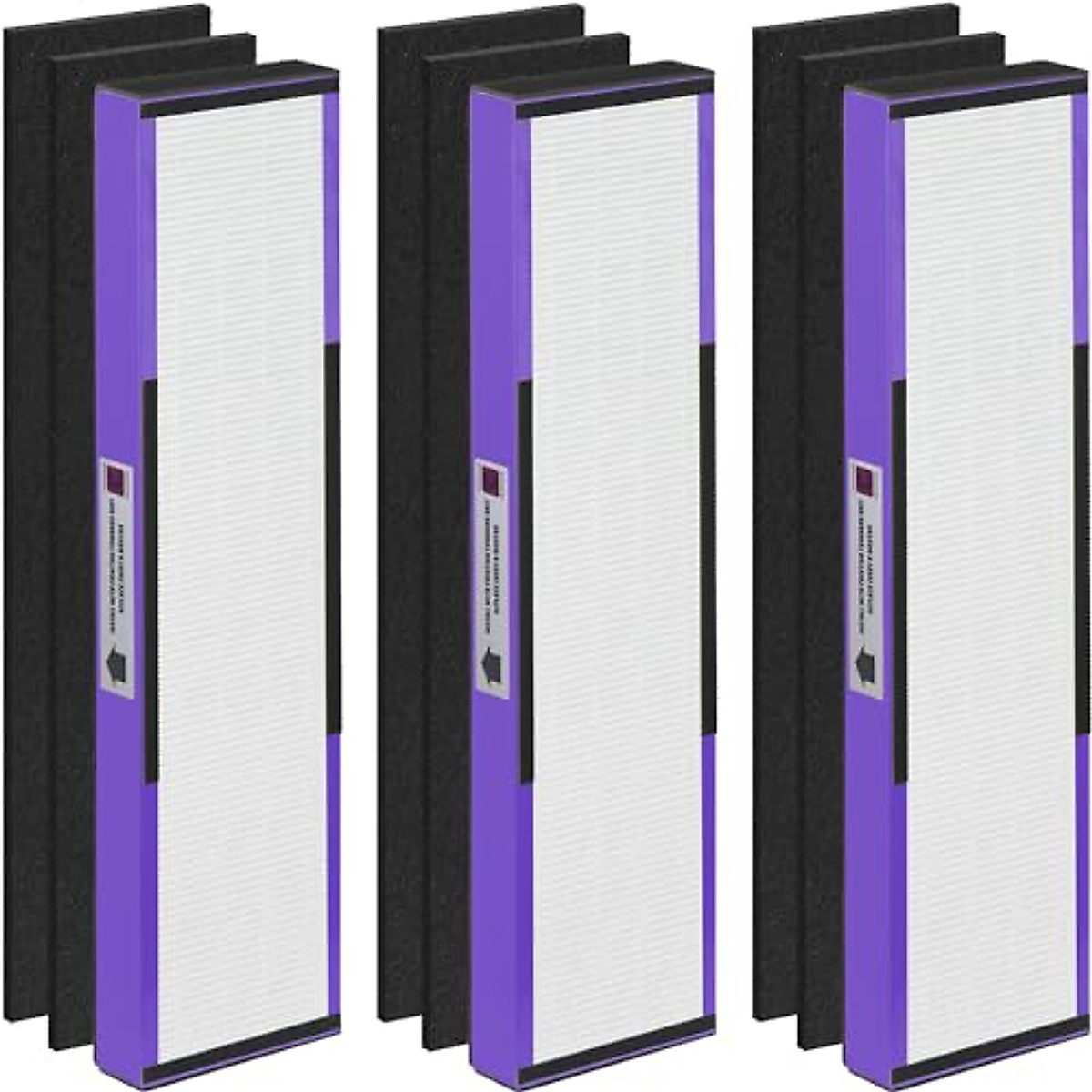 3 Pack FLT5250PT Combo Pack Replacement Filter C Pet, Compatible with Germ-Guardian AC5000, AC5000E, AC5250PT, AC5350B, AC5350BCA, AC5350W, AC5300B Air Purifiers, 3 HEPA Filter and 6 Pre-Filters