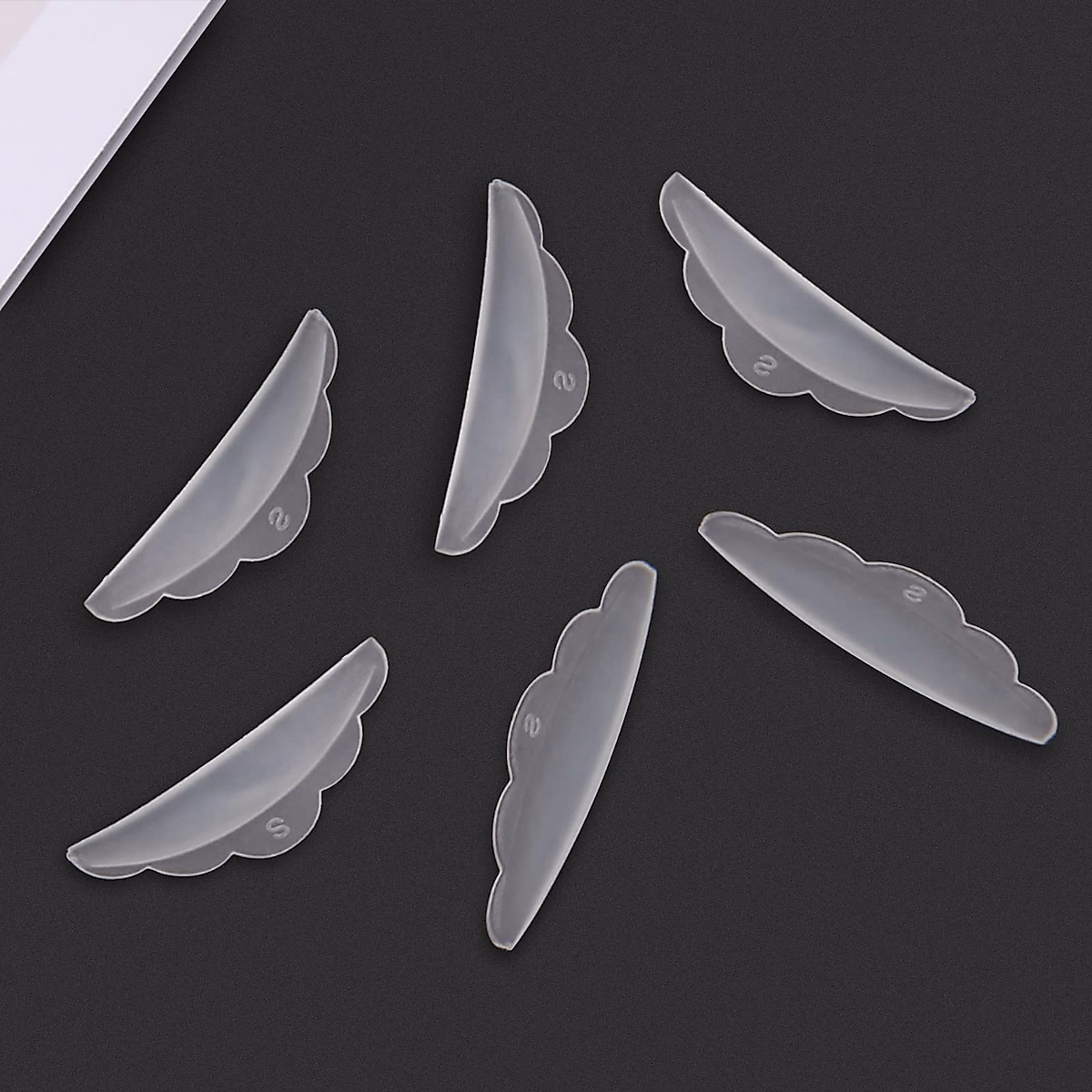 Libeauty Lash Lift Rods, Lash Lift Pads, 6 Pcs SSS Reusable Eyelash Perming Curler Shield Pads, with Premium PU Storage Case for Perfect Lash Lifting