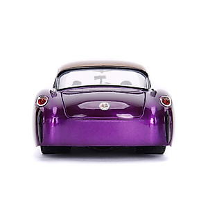 Jada Toys 1: 24 1957 Chevy Corvette W/Batgirl Figure (Blue)