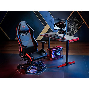 It's_Organized Ergonomic Gaming Desk, 44 Inch Small PC Computer Desk, Corner Gaming Table Gamer Workstation for Boy, Red
