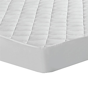 All-In-One Water-Resistant All-Season Cooling and Warming Reversible Fitted Mattress Pad, Full,White