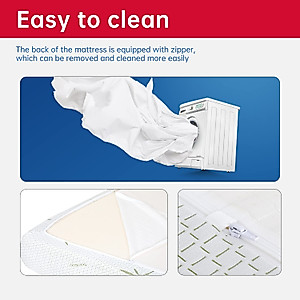 BestMassage 6/8/10 in Gel Memory Foam Mattress Mattresses for Cool Sleep & Pressure Relief,Medium Firm Mattresses CertiPUR-US Certified/Bed-in-a-Box (8 in, Queen)